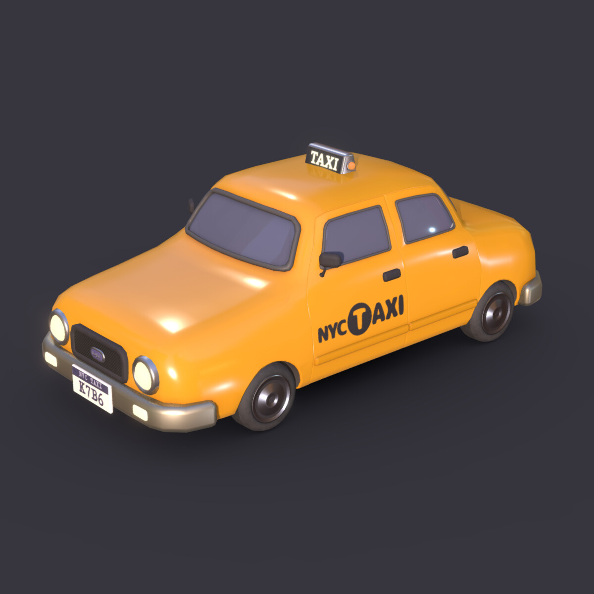 ArtStation - Cute NYC Taxi
