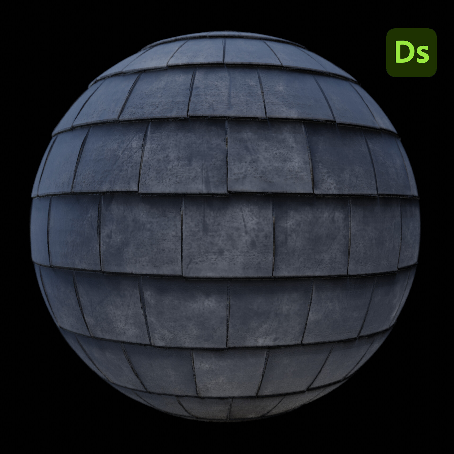ArtStation - Slate Roof Tiles - Substance Designer 1024