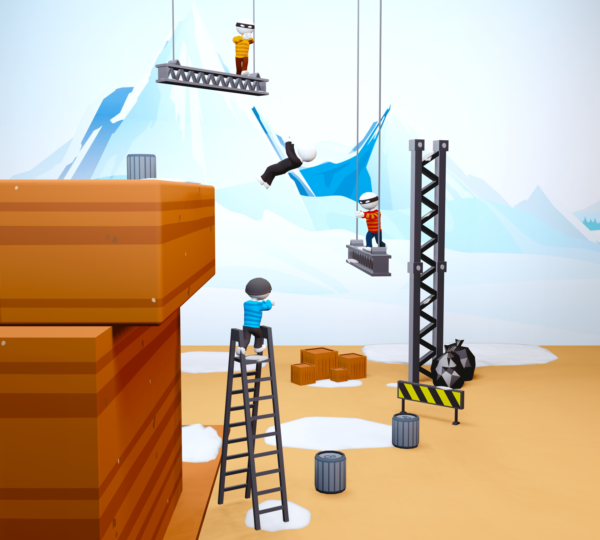 ArtStation - 3D 'Johnny Trigger' Snowy Game Scene