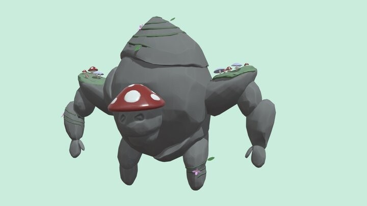 ArtStation - Earth Golem Model