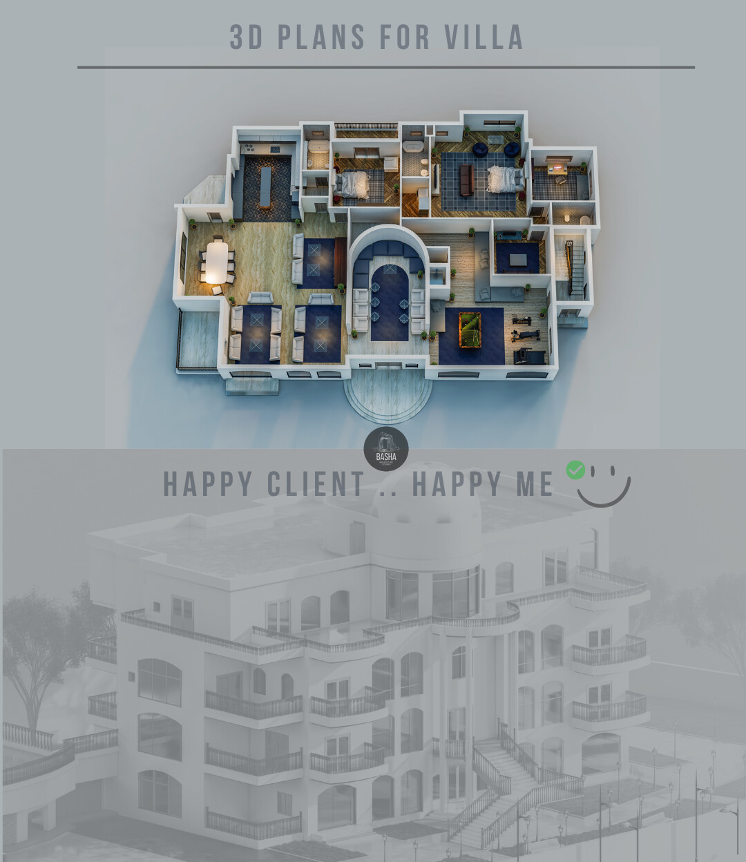 ArtStation - 3D PLANS FOR VILLA