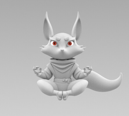 ArtStation - ***WIP*** Creating a Fox ninja character for a mobile game ...
