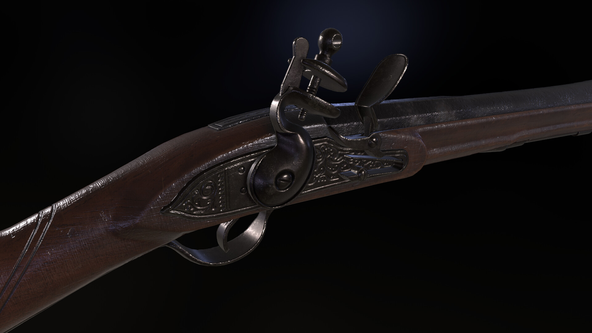 ArtStation - 19th Century - Flintlock Blunderbuss