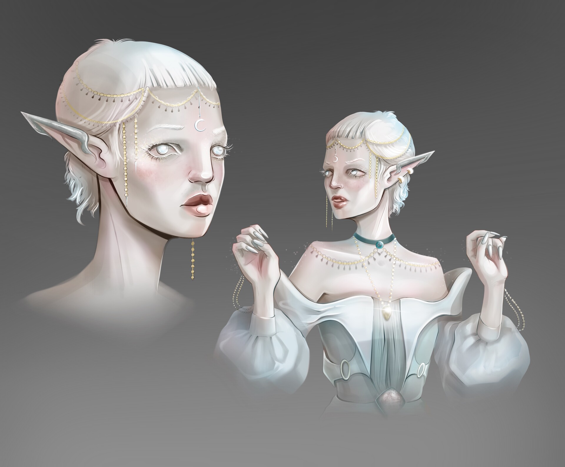 ArtStation - High Priestess of elves