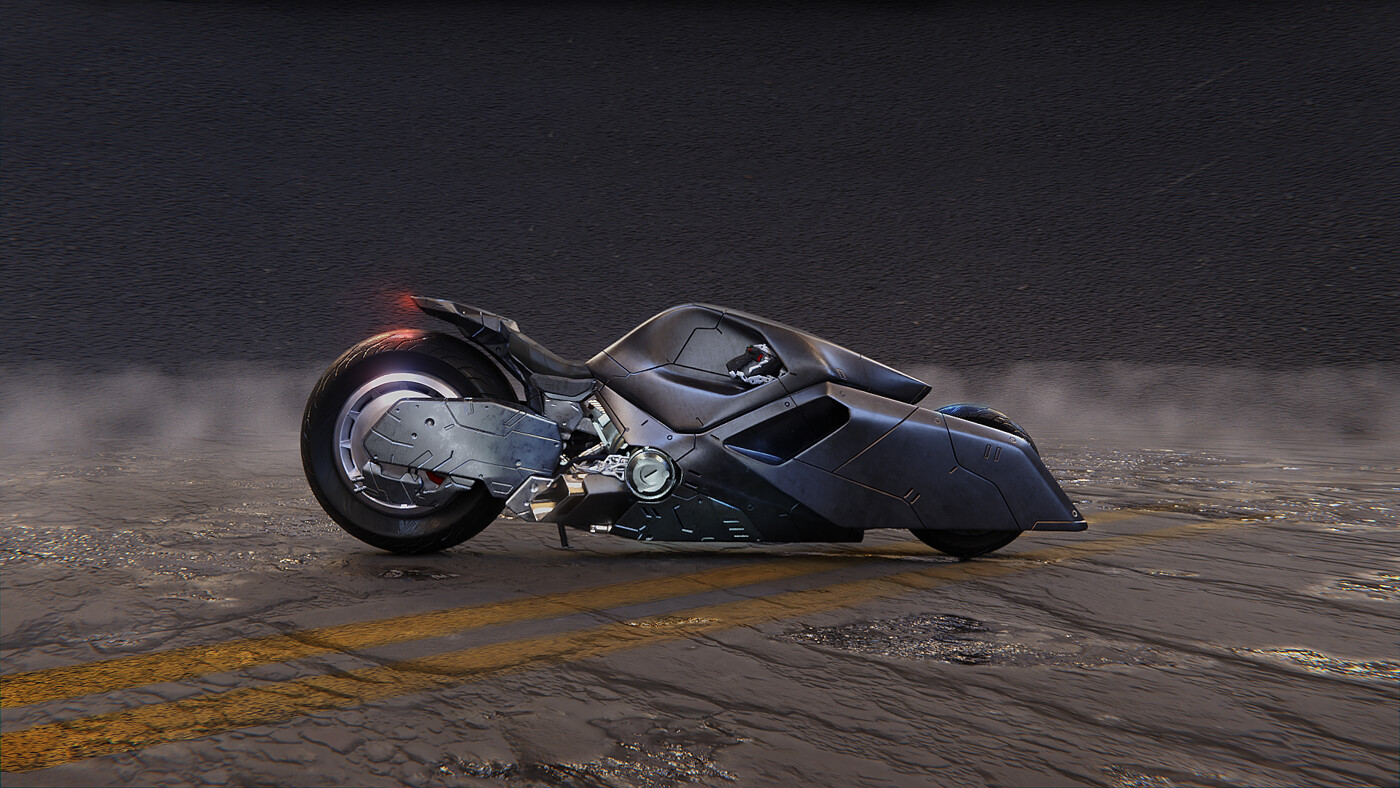 ArtStation - Cyberbike details