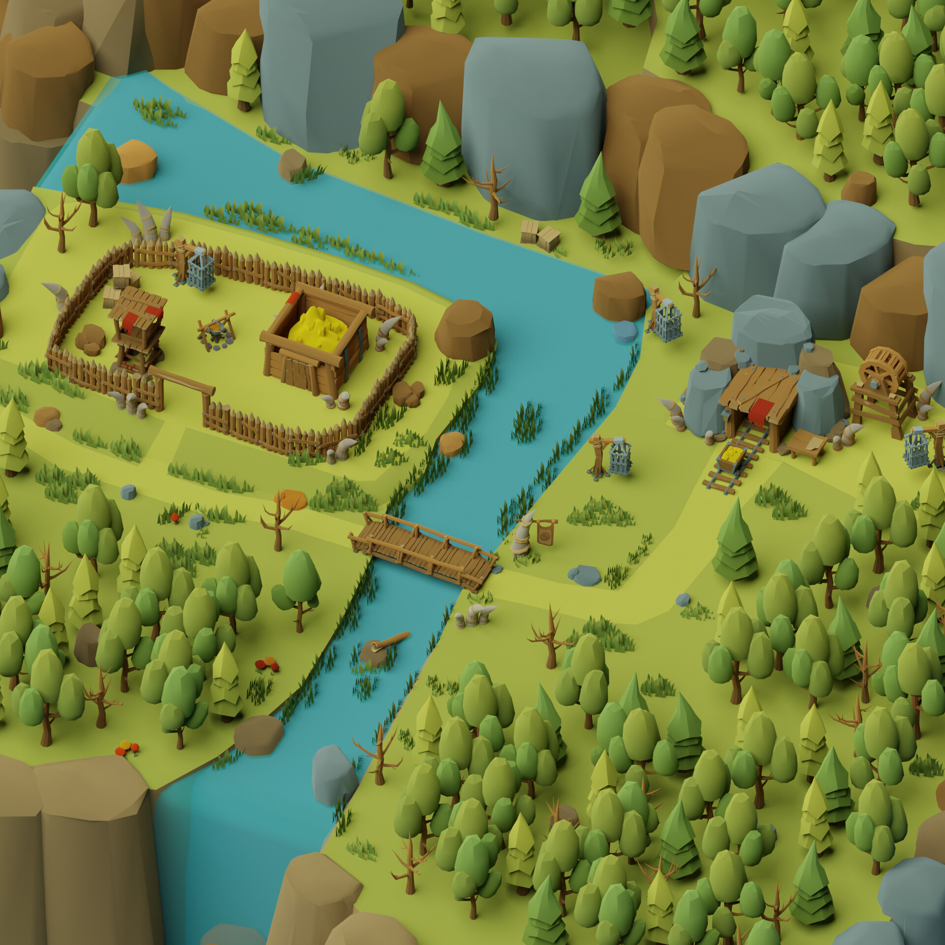 ArtStation - Stylized Orc Camp