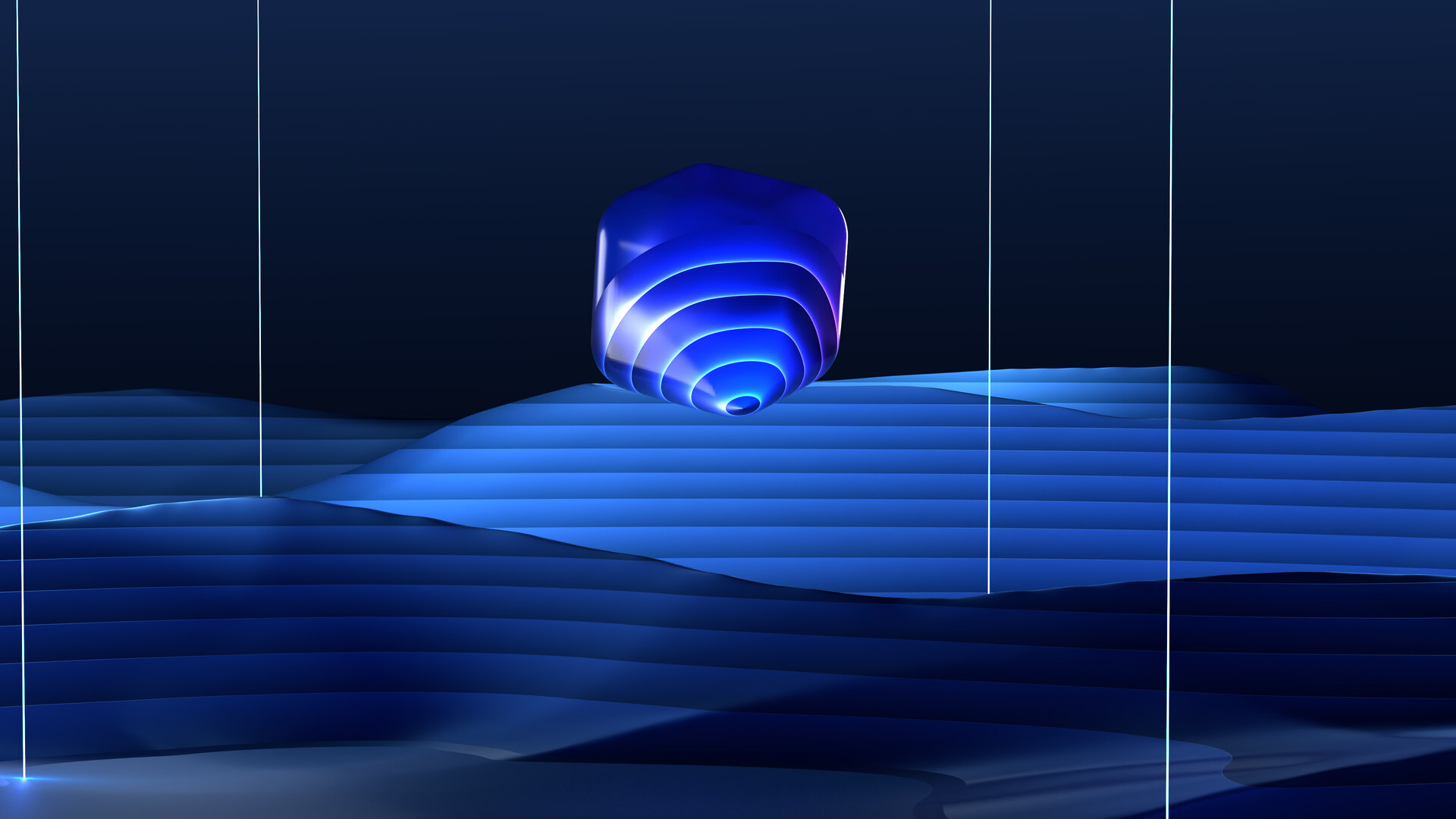 ArtStation - abstract wavy landscape [blender tutorial on light&materials]