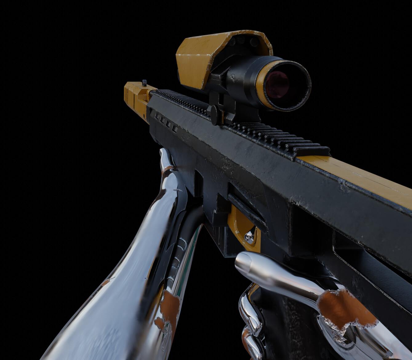 ArtStation - Painted Rifle