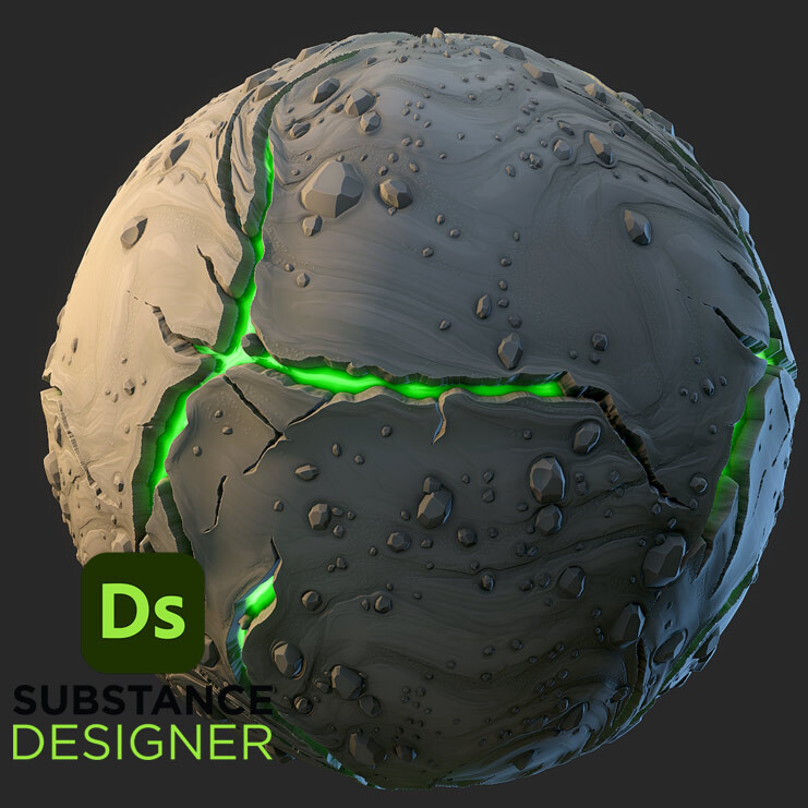 ArtStation - Stylized Alien Material - Substance 3D Designer