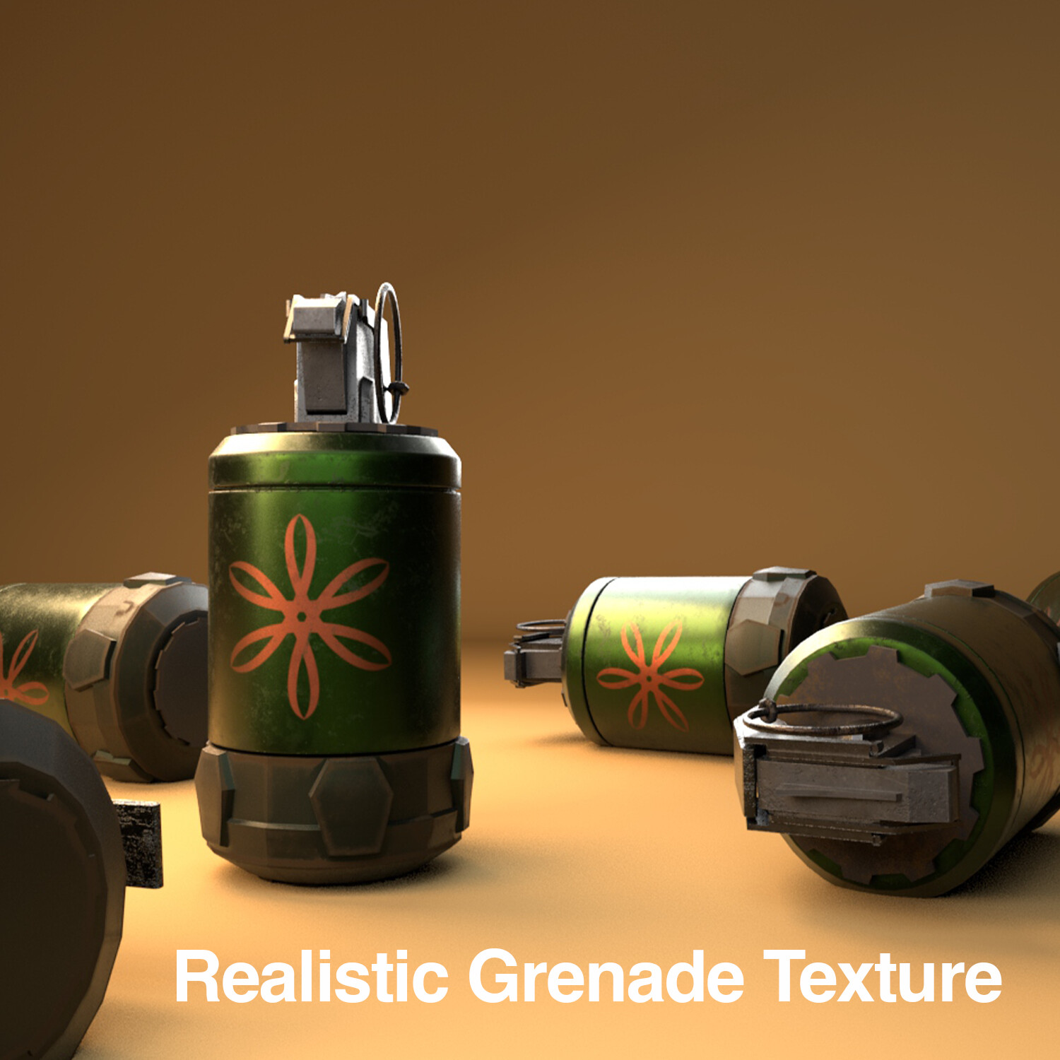 ArtStation - Realistic Grenade's Texture (UV & Texture)