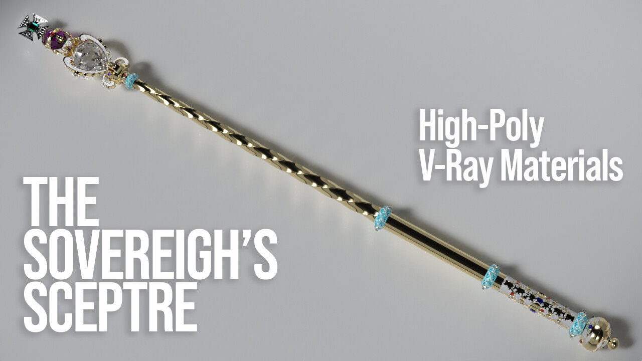 ArtStation - The Sovereigns Sceptre with Cross 3D