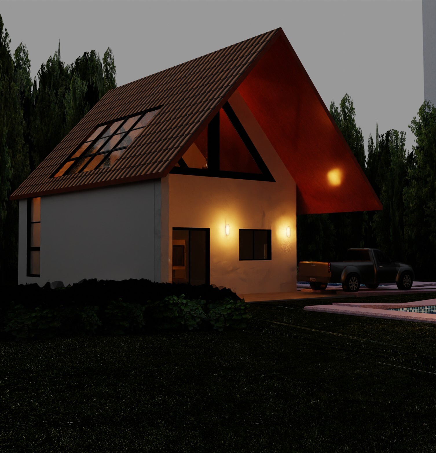 ArtStation - Super Cabin modeling and rendering