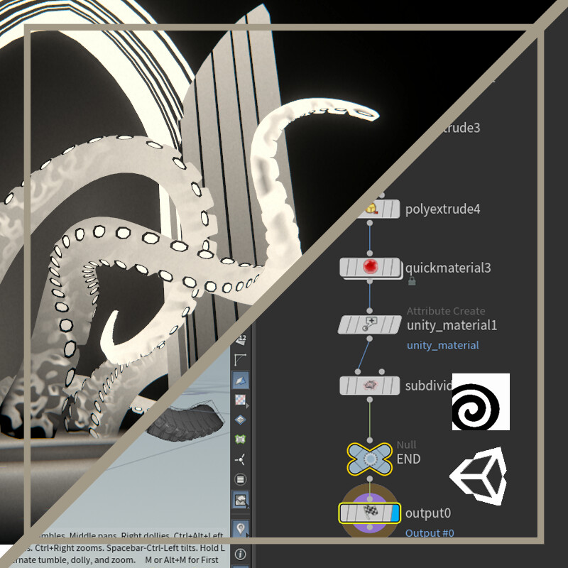 ArtStation - Houdini tentacle & shaders - Kraken Breakdown