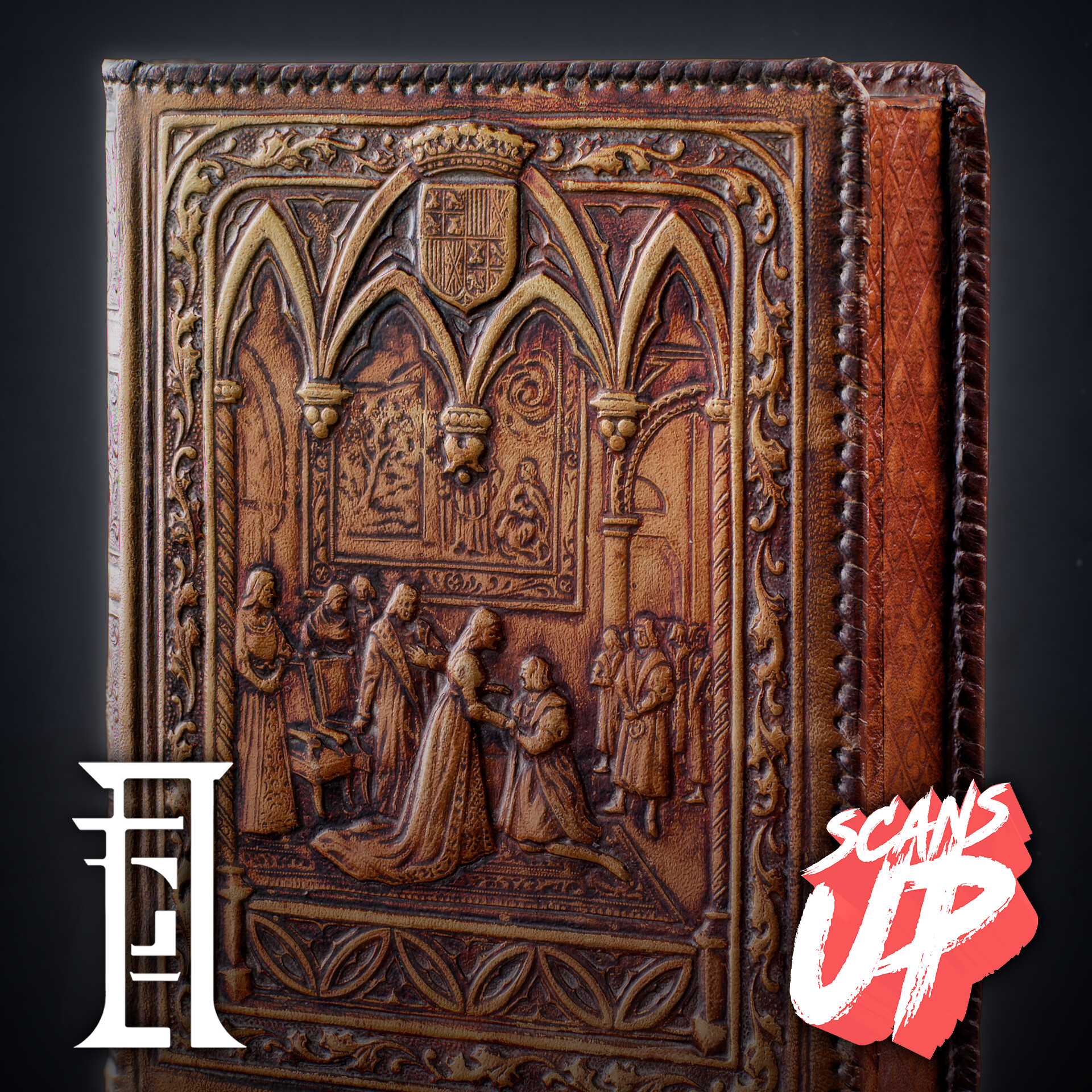 ArtStation - Ornamented Leather Book Box