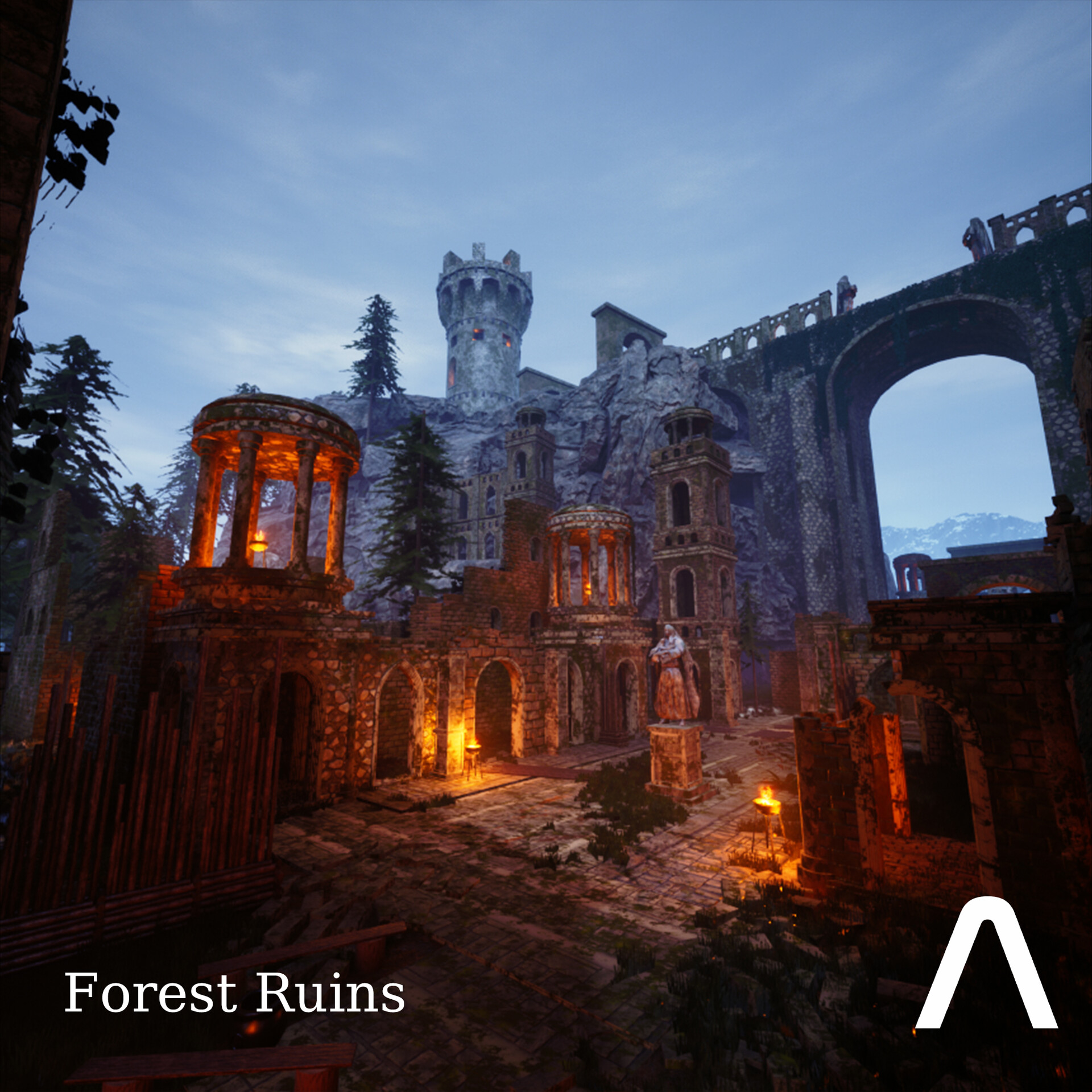 ArtStation - Forest Ruins
