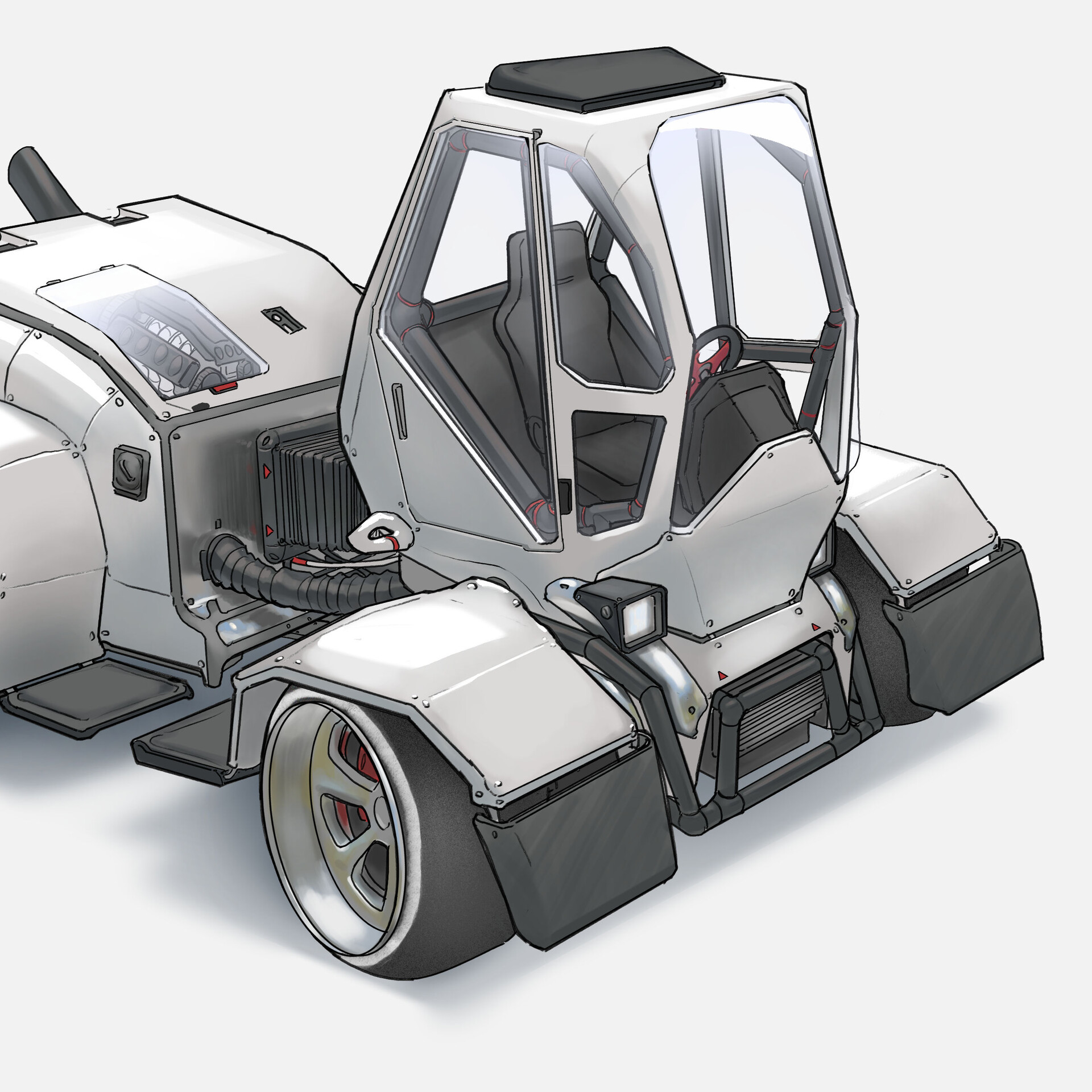 ArtStation - Drift truck + process