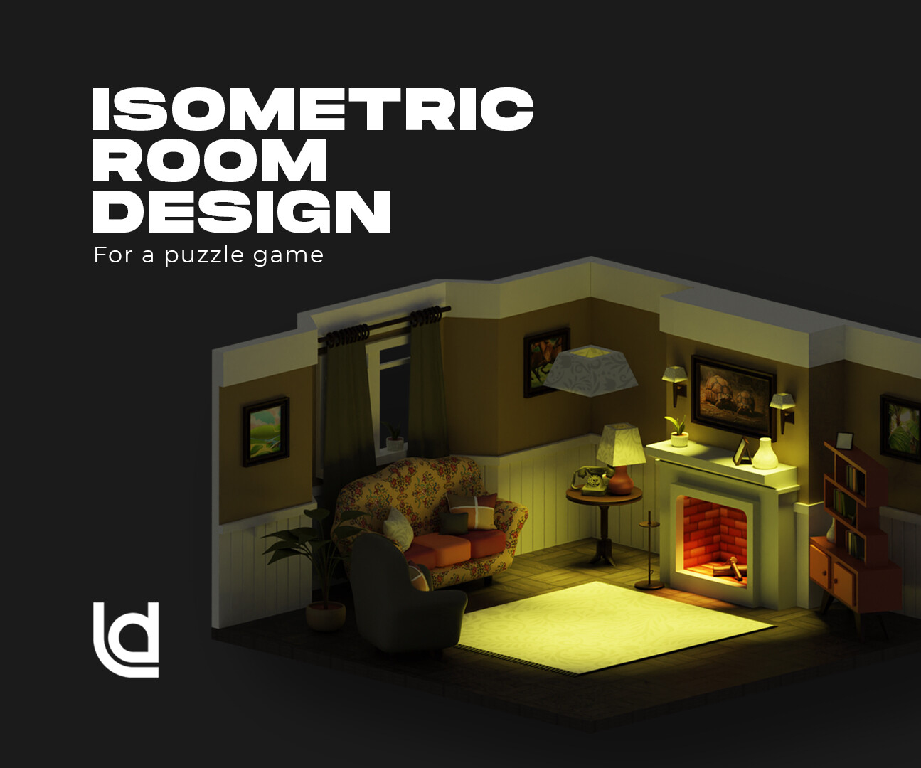 ArtStation - Isometric Room Design For a Puzzle Game