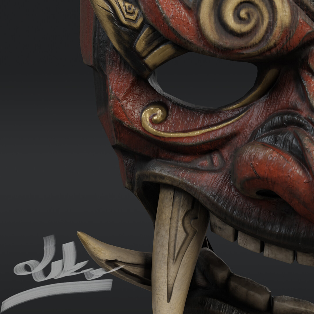 ArtStation - Samurai Warrior Mask