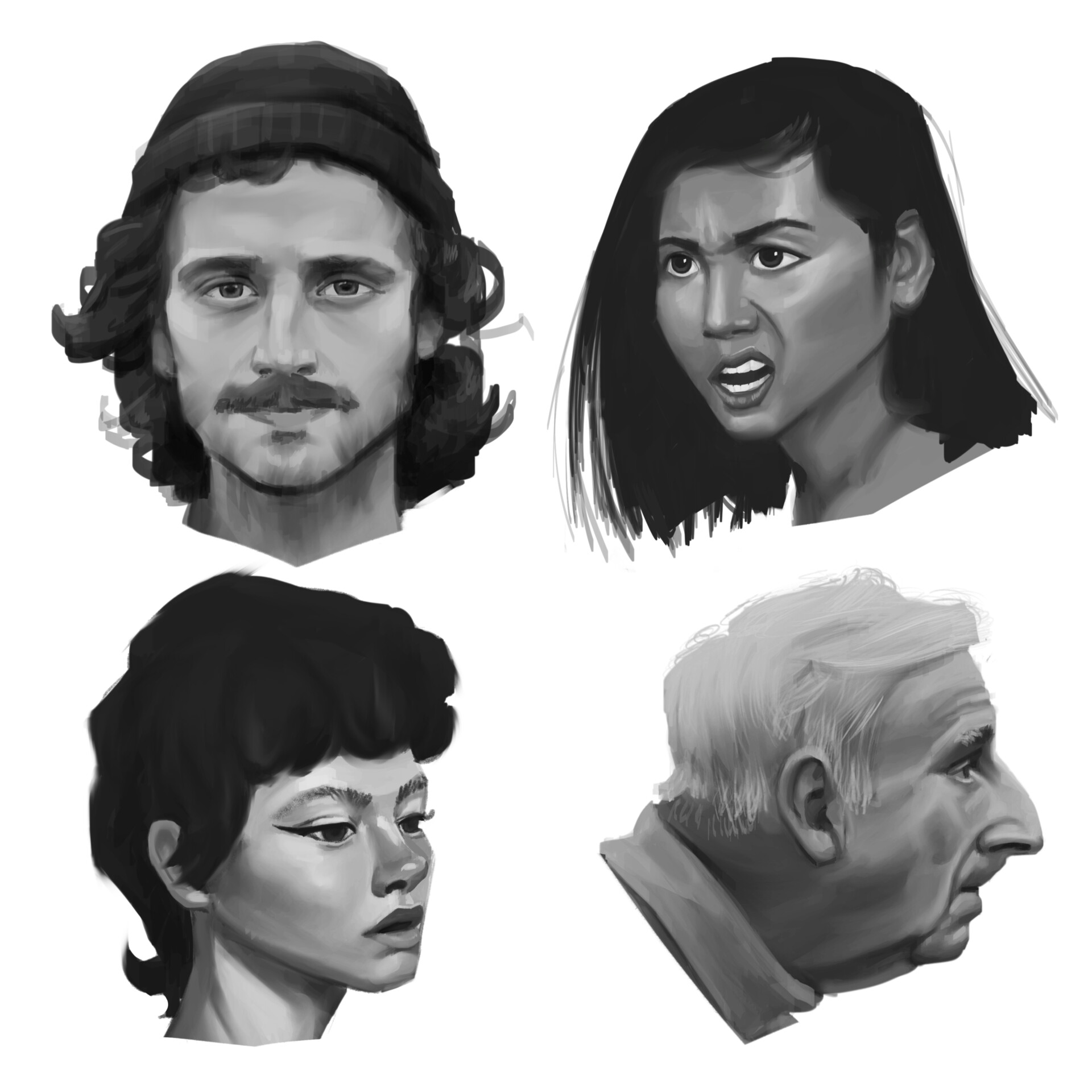 ArtStation - Studying portraits