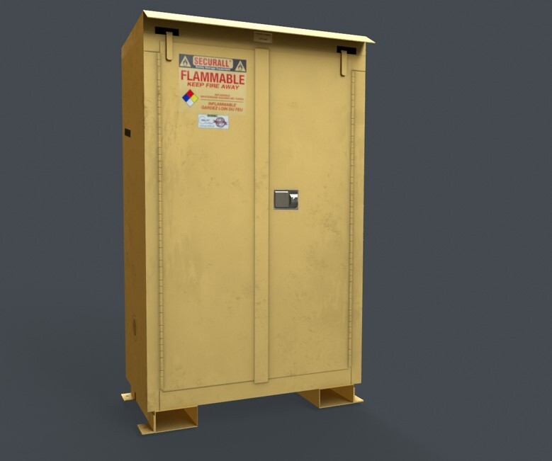 ArtStation - Warehouse Lockers and Shelf