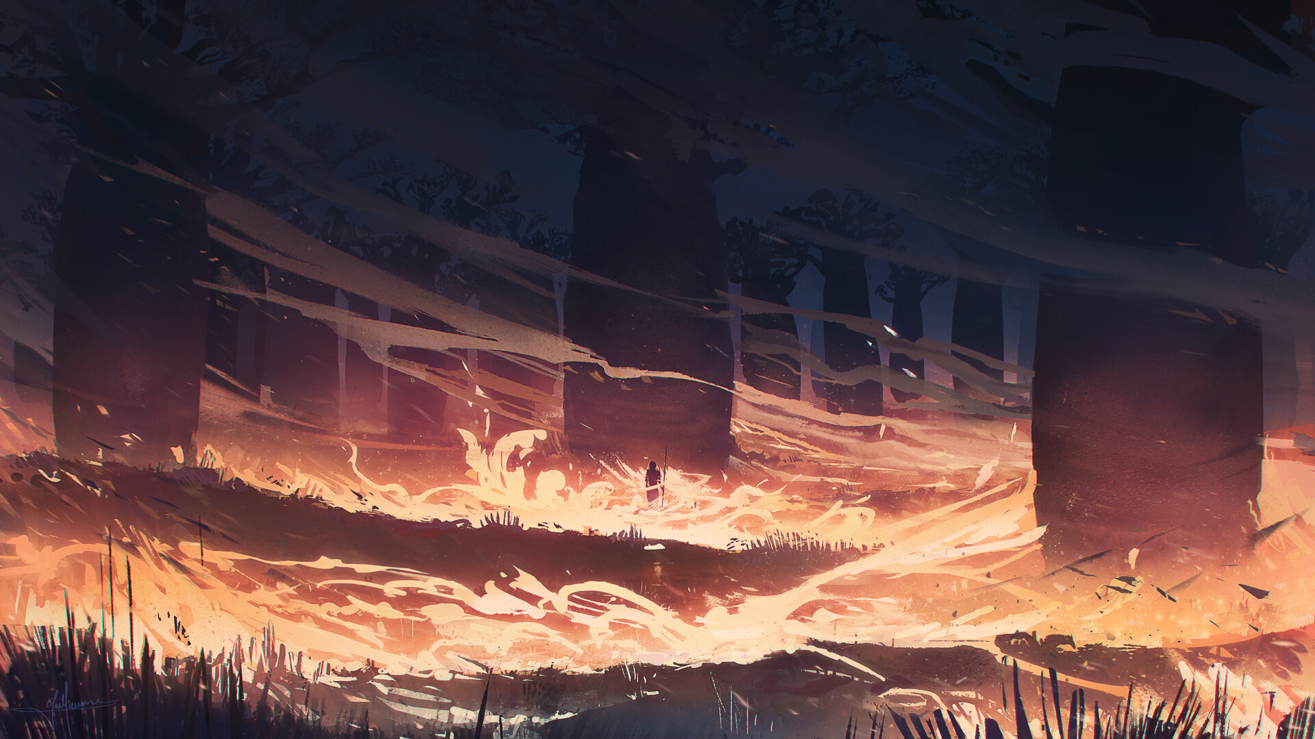 ArtStation - Burning Giants