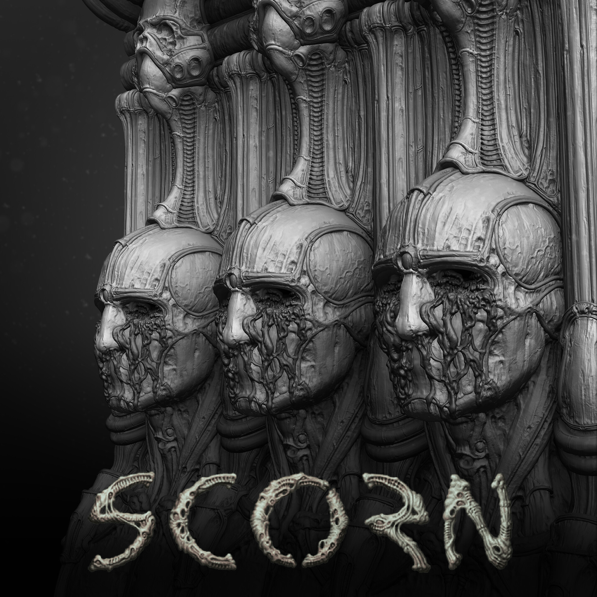 ArtStation - SCORN - Sentry Temple Heads