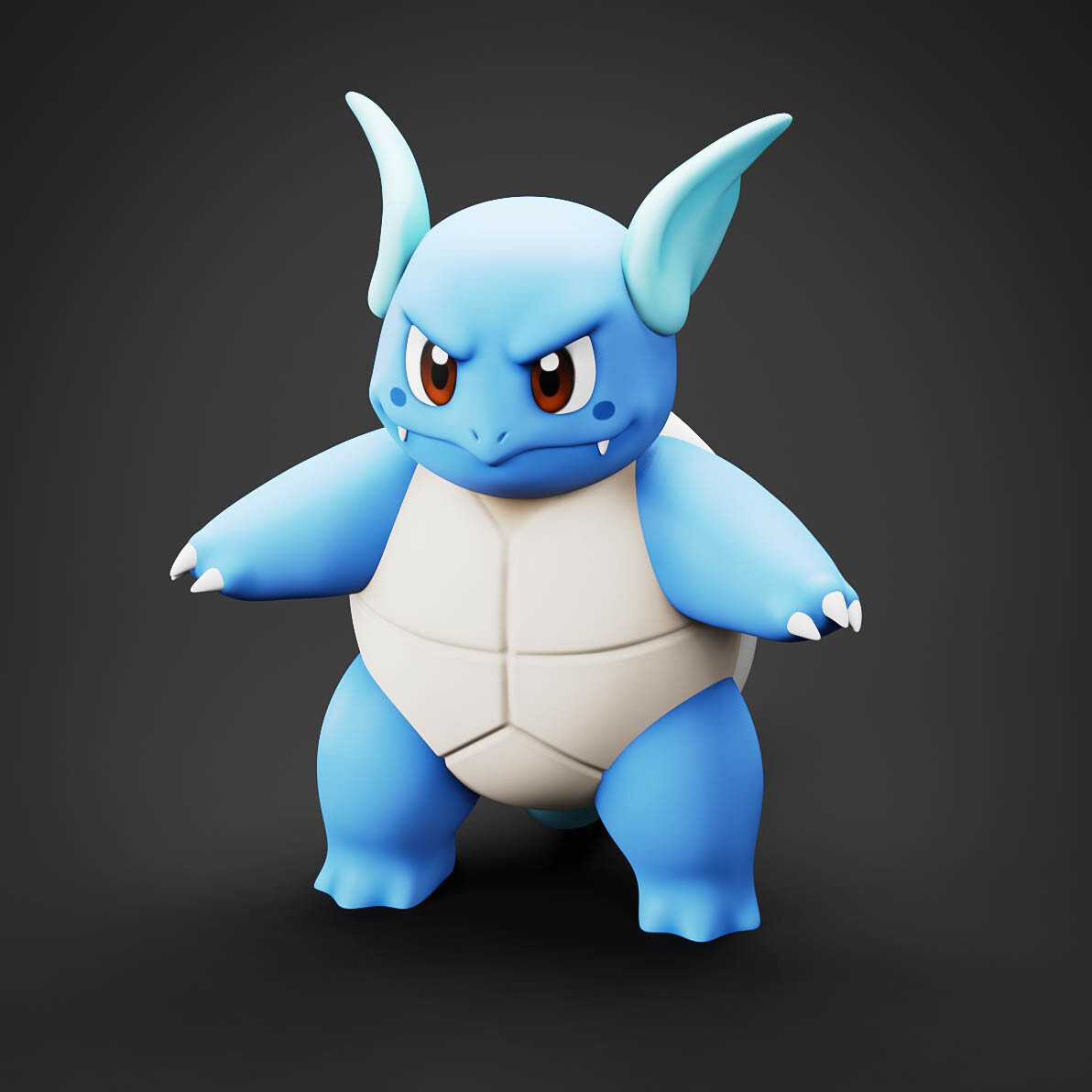 Brandon Yesid Peñuela Serrano - Wartortle Fan art Blender