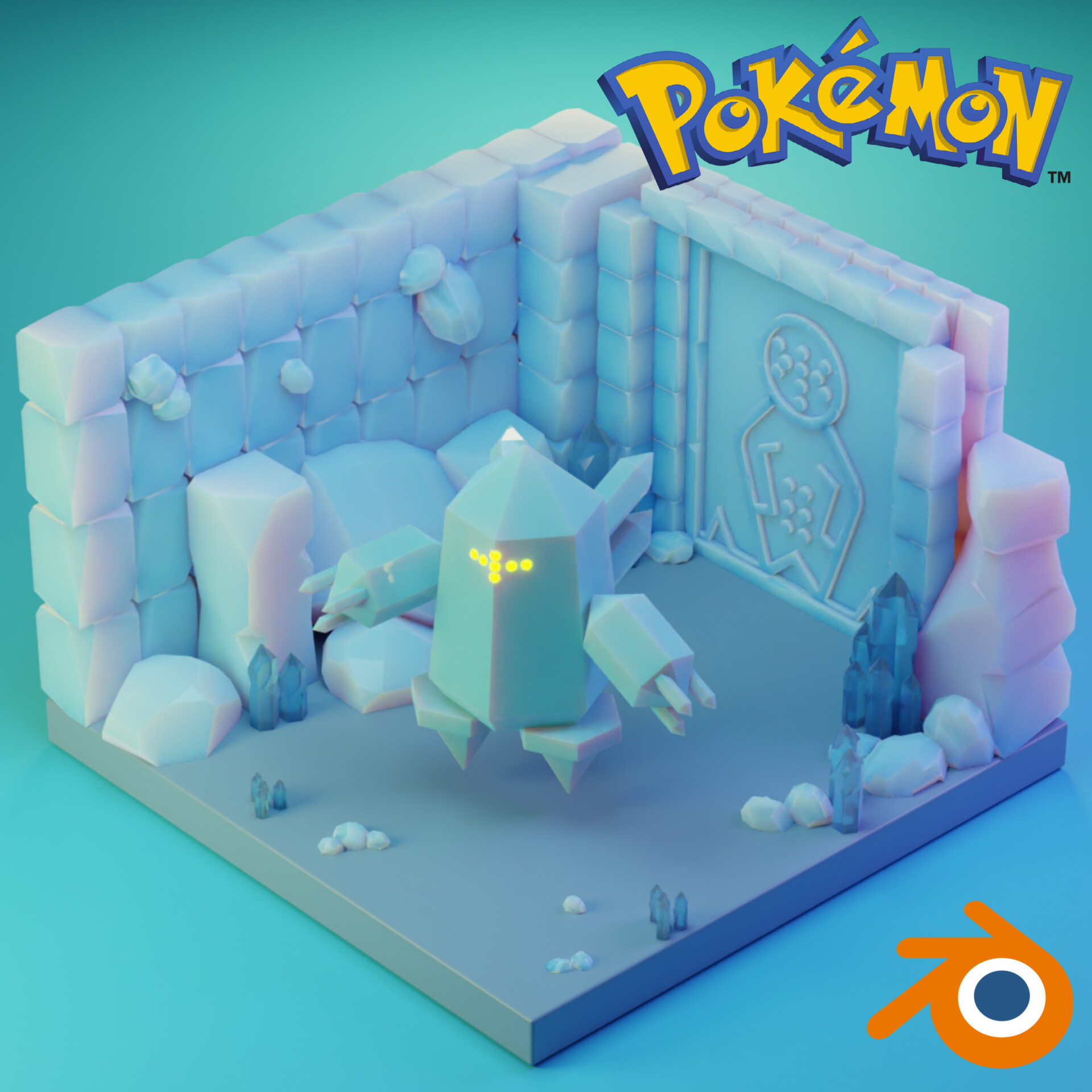 ArtStation - Pokemon - Regice 3D Model