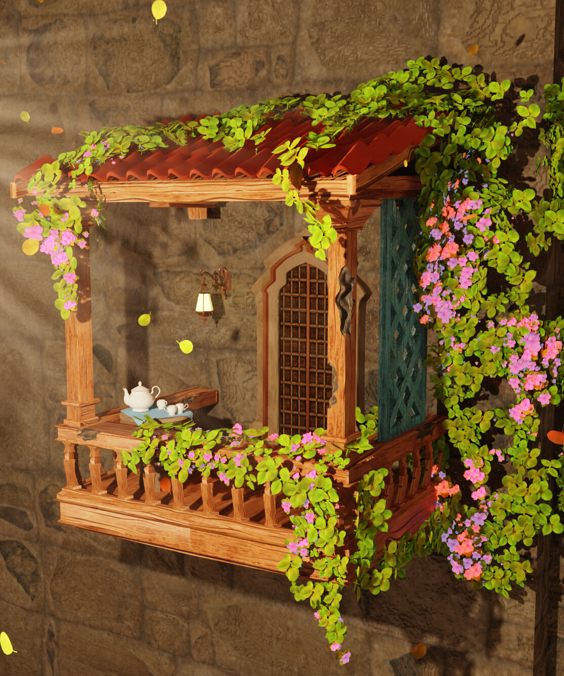 ArtStation - 3D Balcony Scene