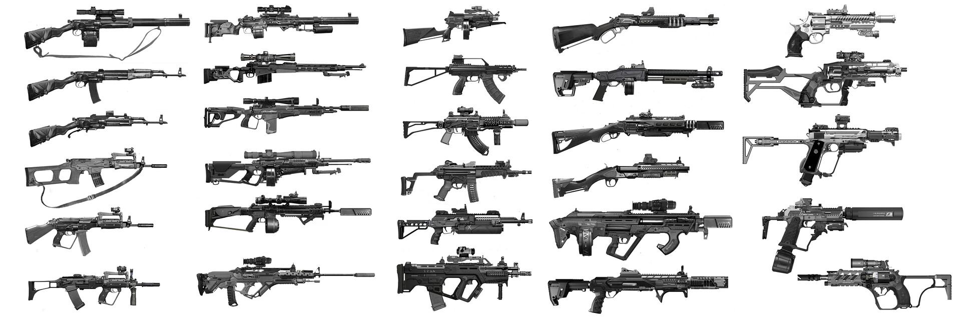 ArtStation - Floating firearms