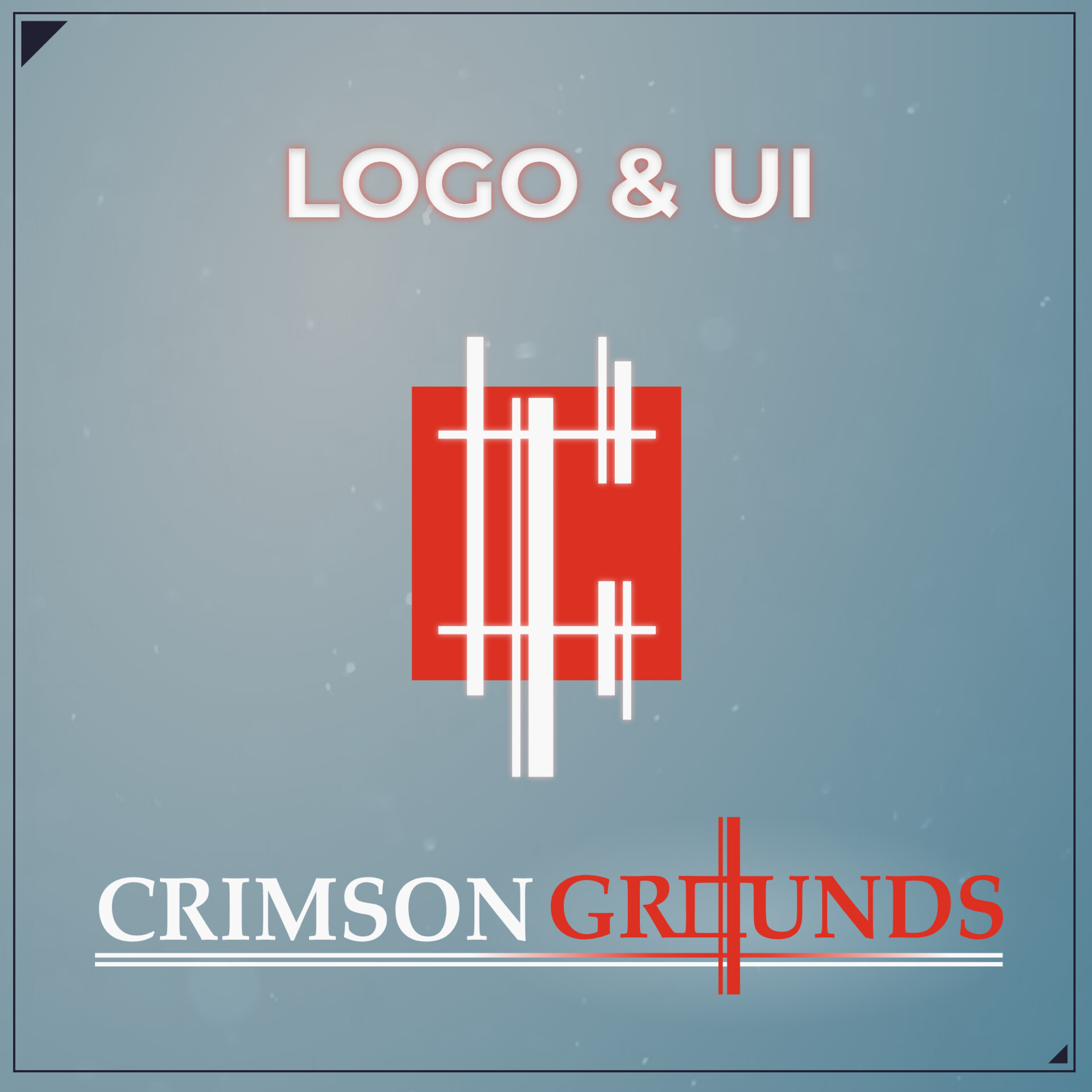 ArtStation - Crimson Grounds logo and UI