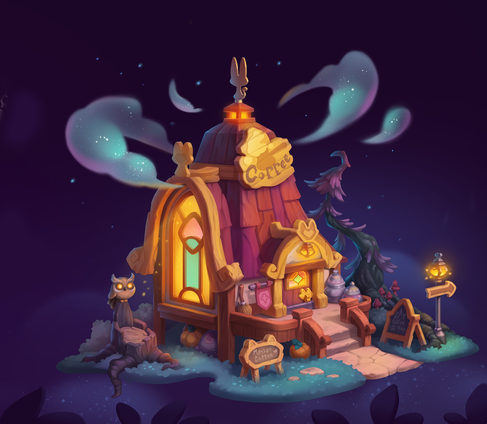 ArtStation - Witch Coffee House