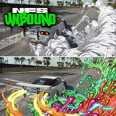 ArtStation - NFS Unbound - Stylised VFX