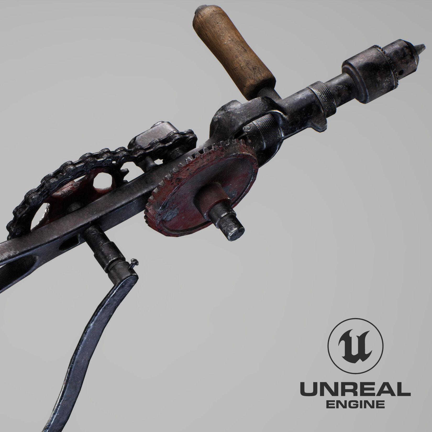 ArtStation - Old Hand Drill - Prop