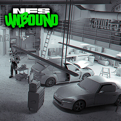 ArtStation - NFS Unbound - Garage timeline state changes