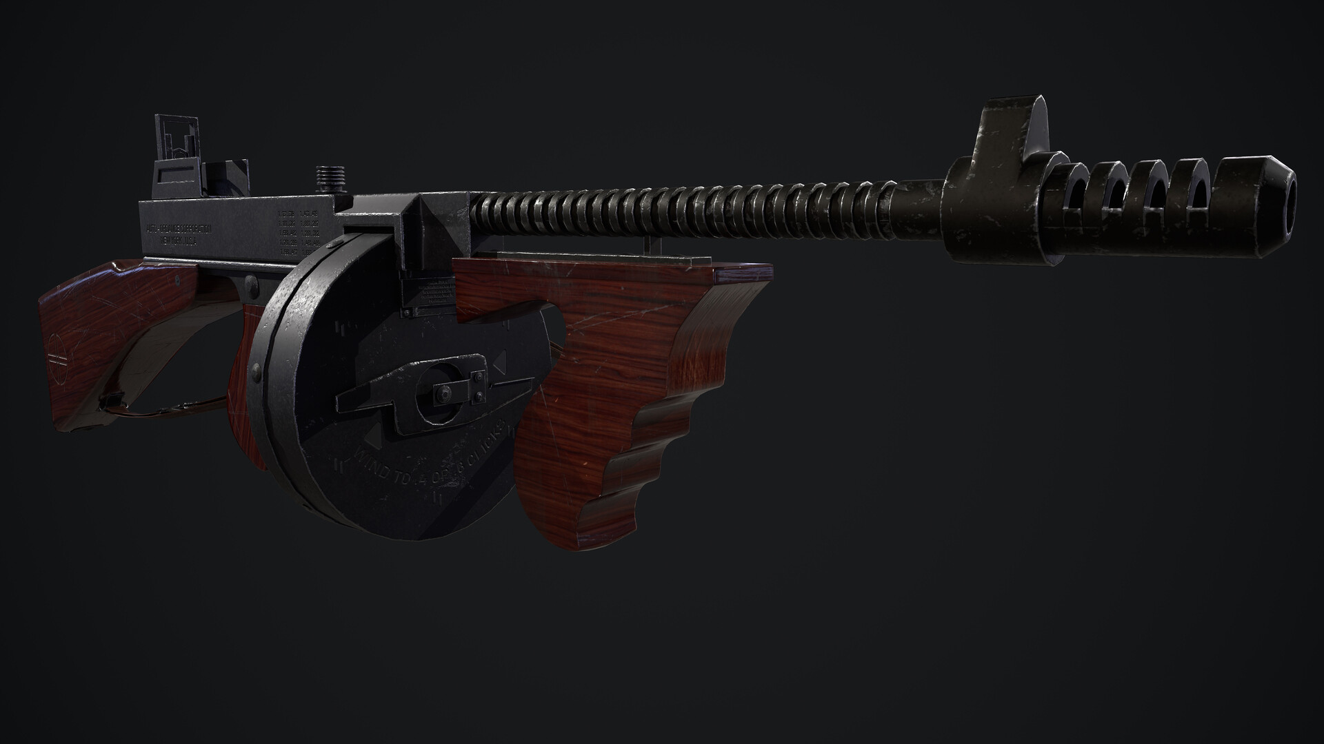 ArtStation - Thompson Submachine Gun
