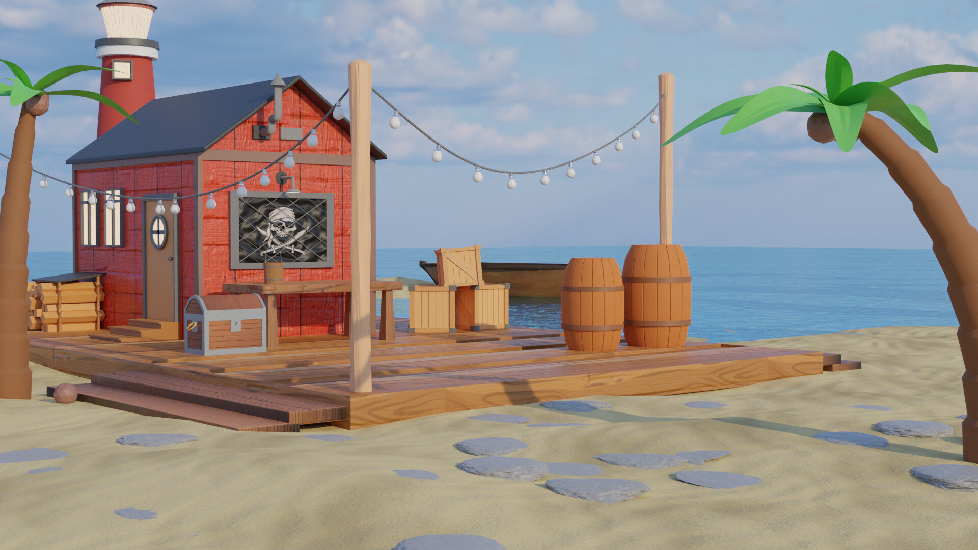 ArtStation - Low poly Island