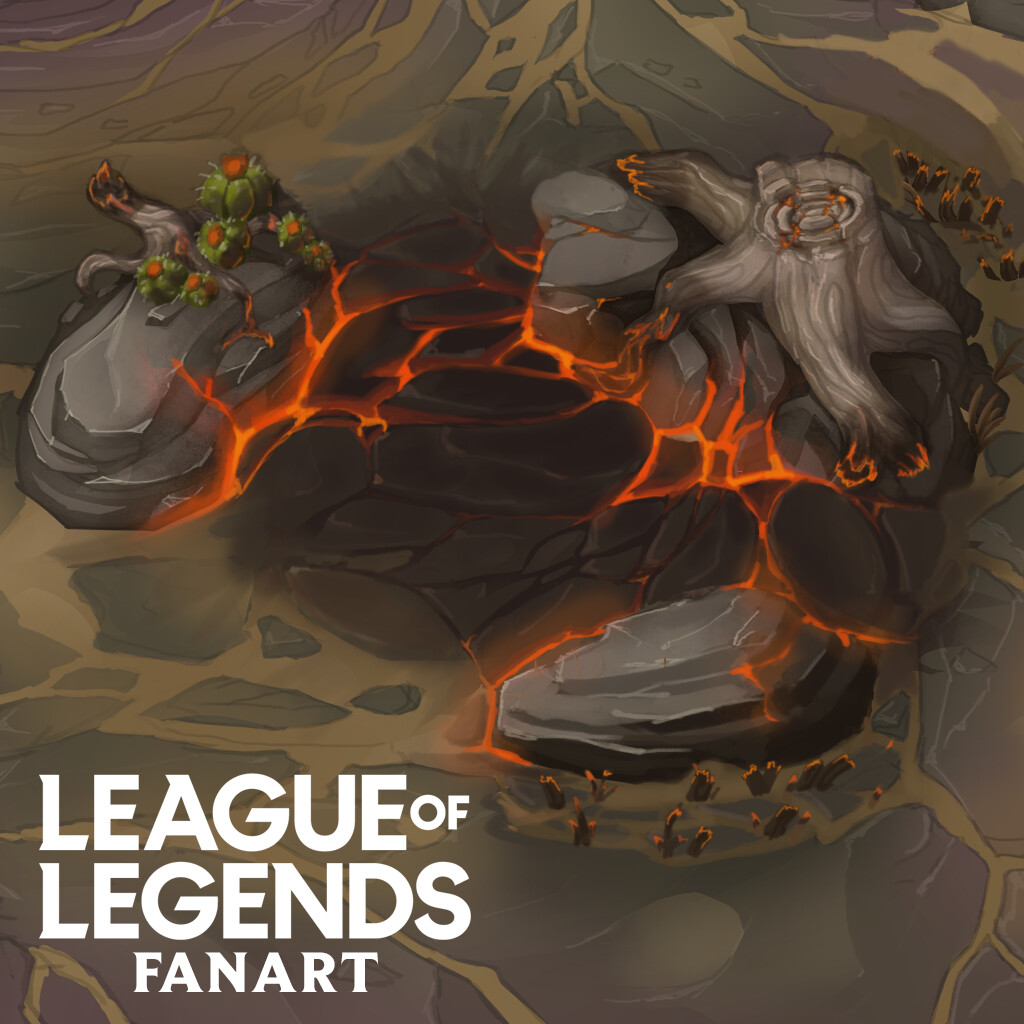ArtStation - League of Legends Desert Rift Red Buff