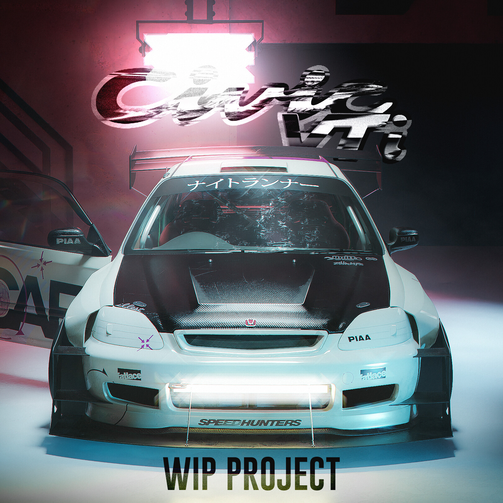 ArtStation - HONDA Civic EK3 Time Attack WIP | Full CGI
