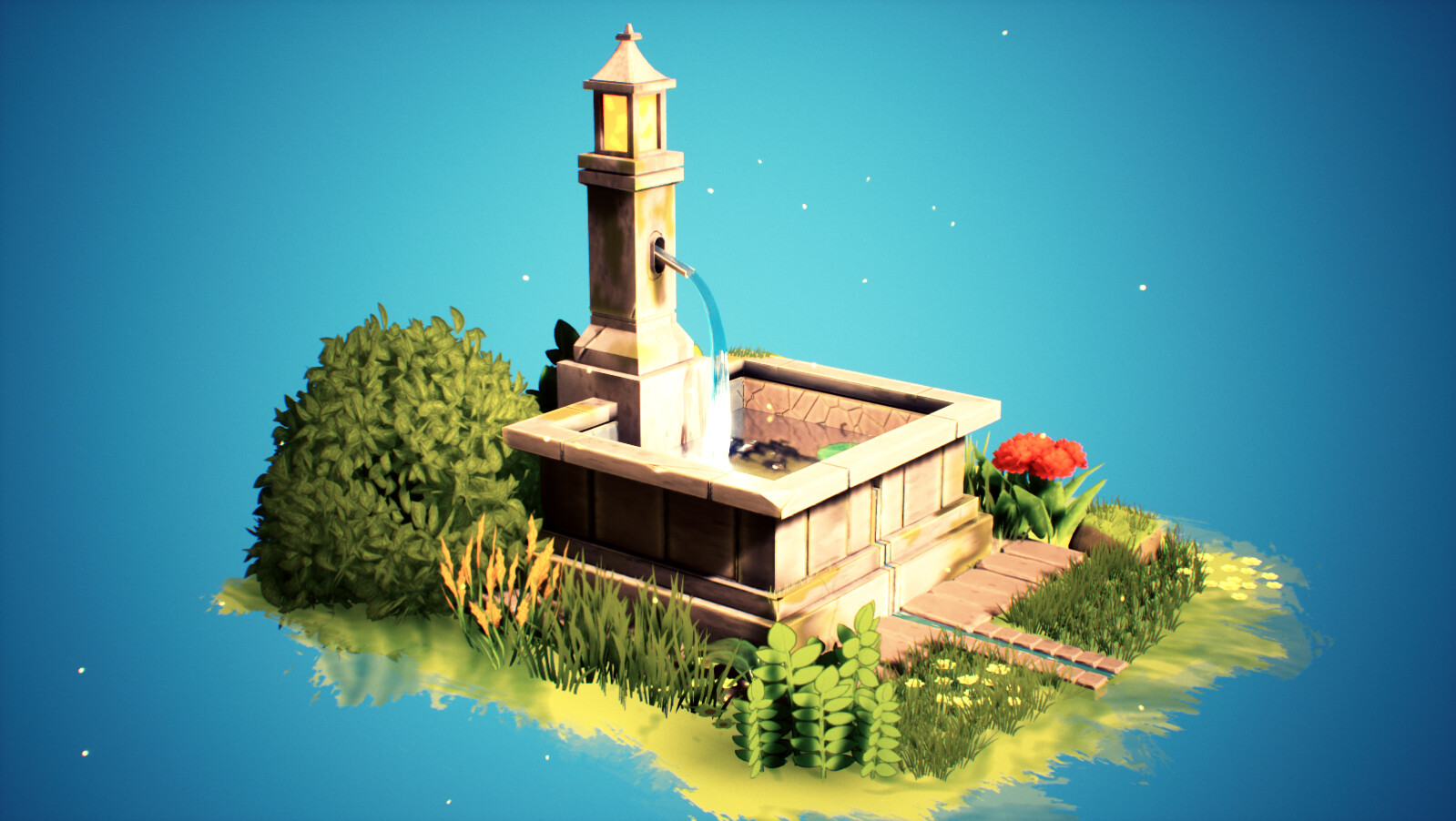 ArtStation - Stylized Pond