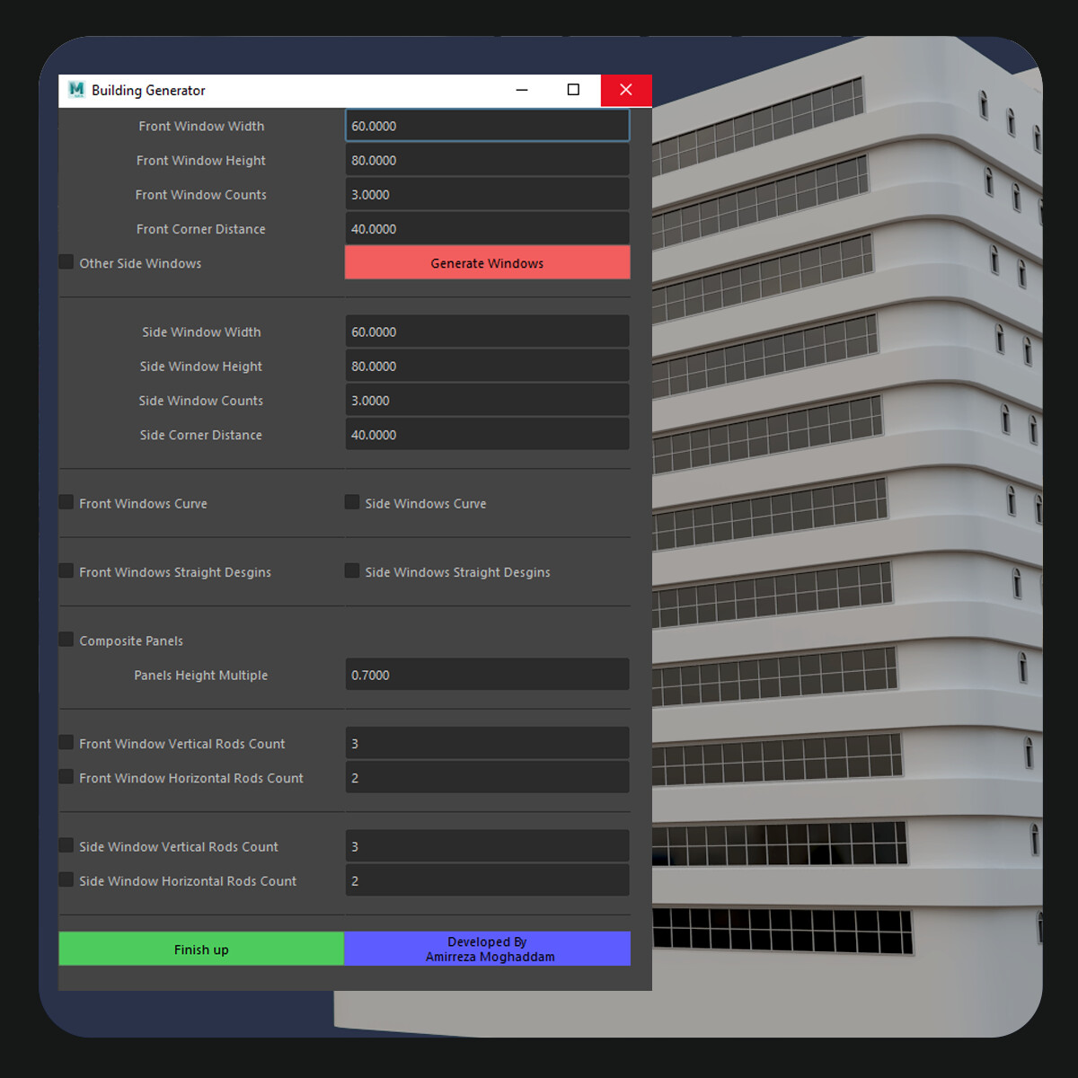 ArtStation - Building Constructor Tool in Maya