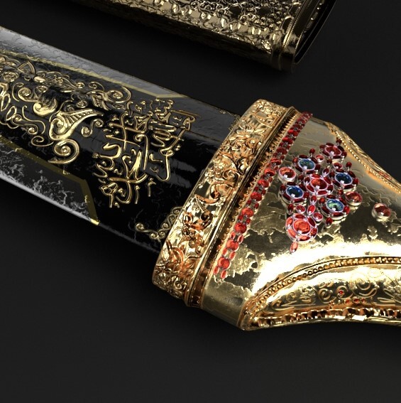 ArtStation - Janbiya - arabic dagger