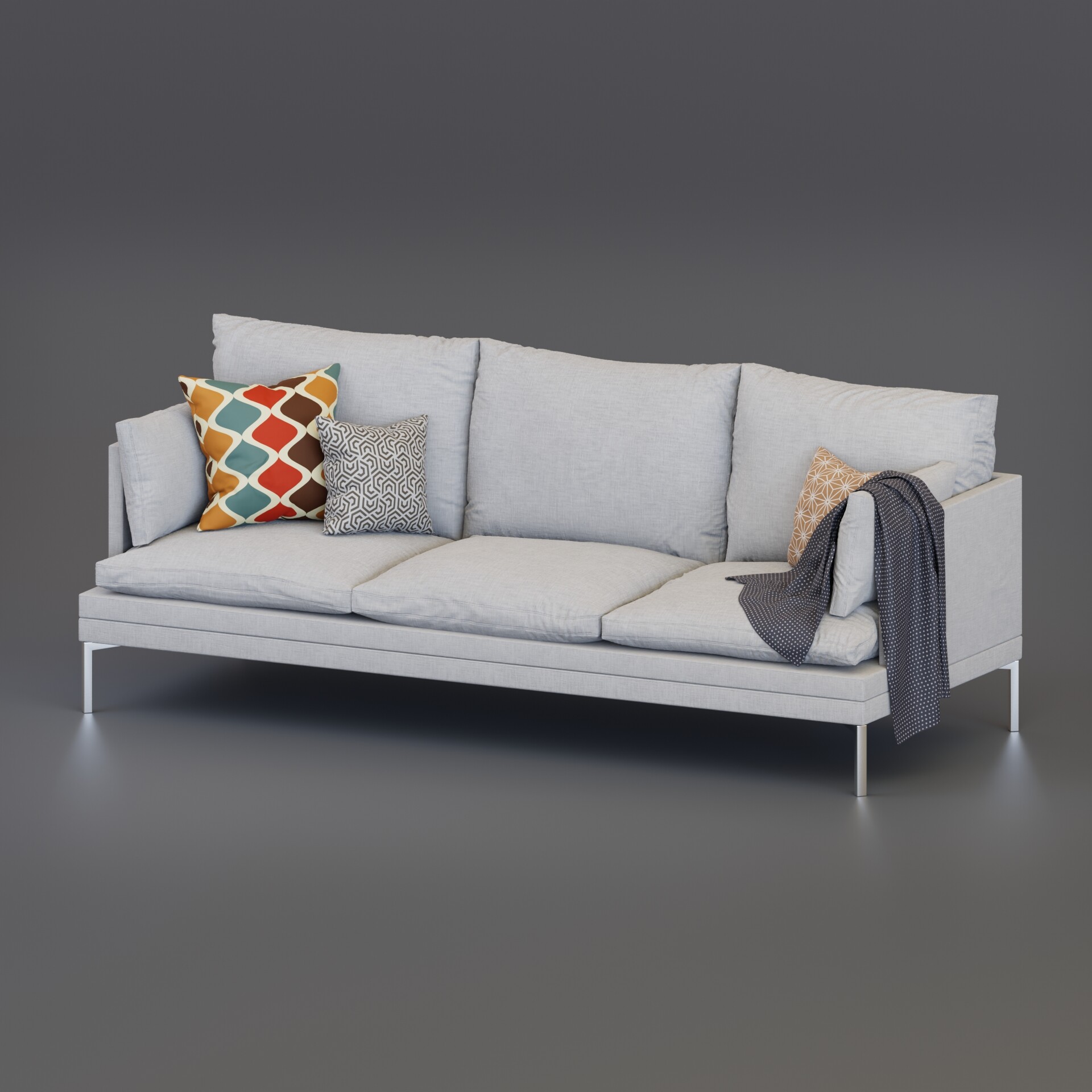 ArtStation - White Modern Couch