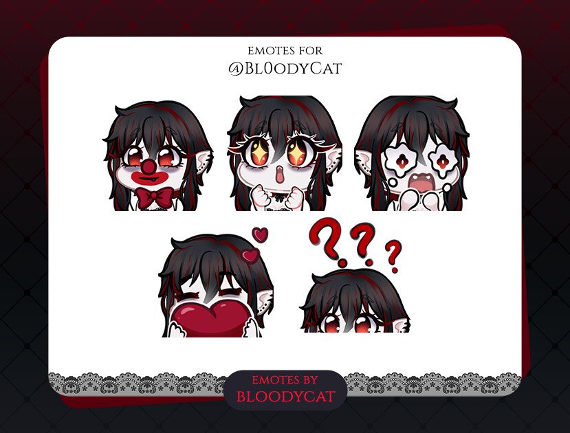 ArtStation - Bloody emote pack