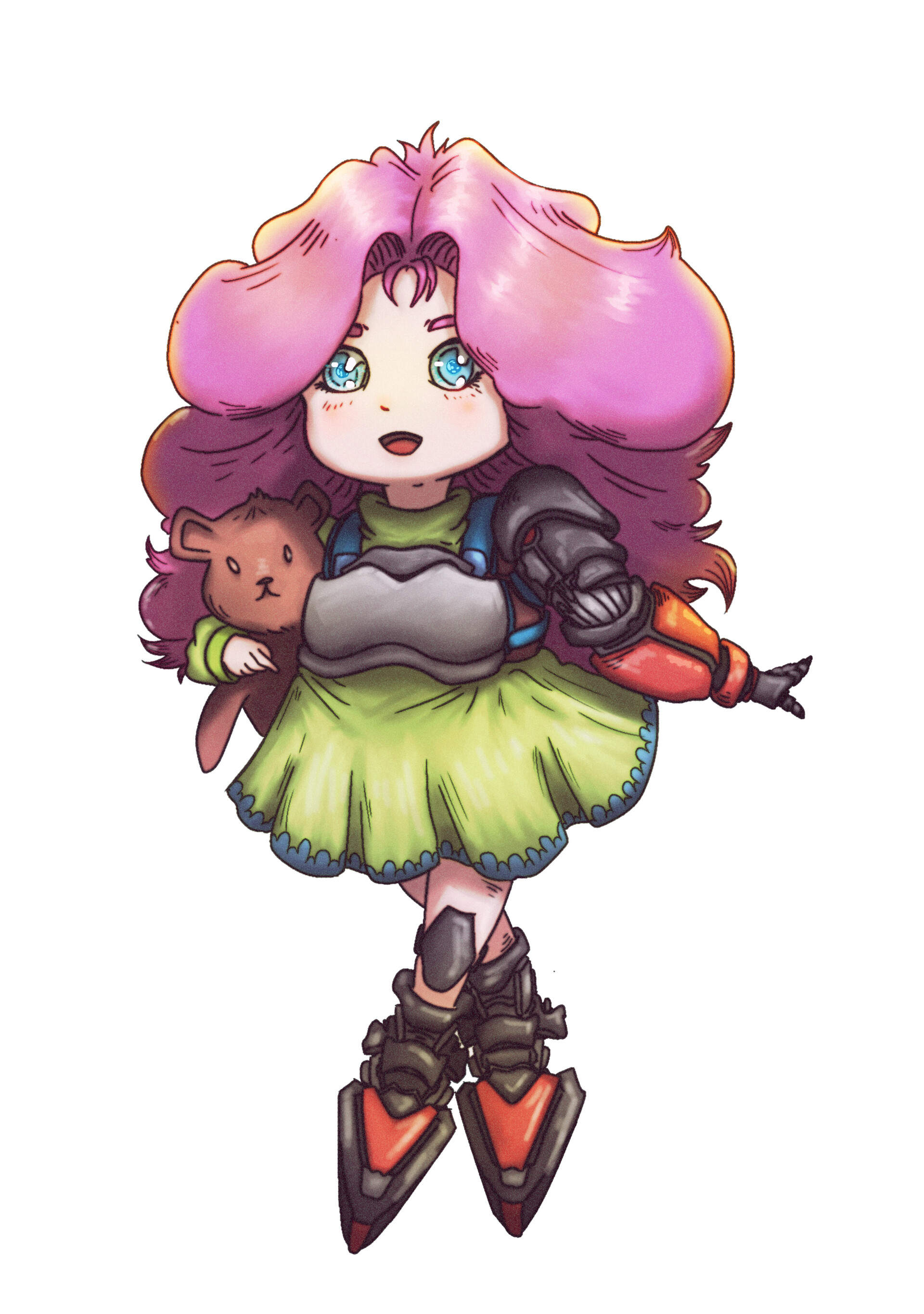 ArtStation - Cute Cyborg