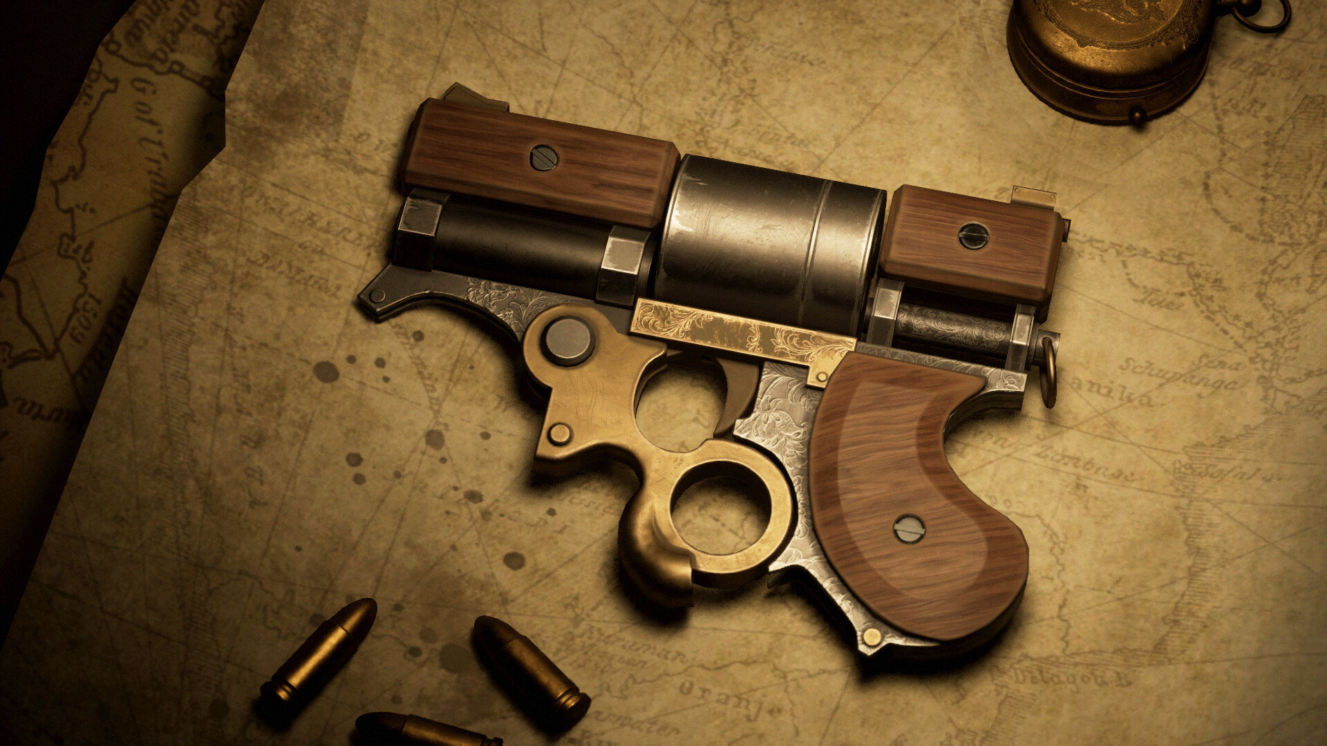 ArtStation - Steampunk Revolver