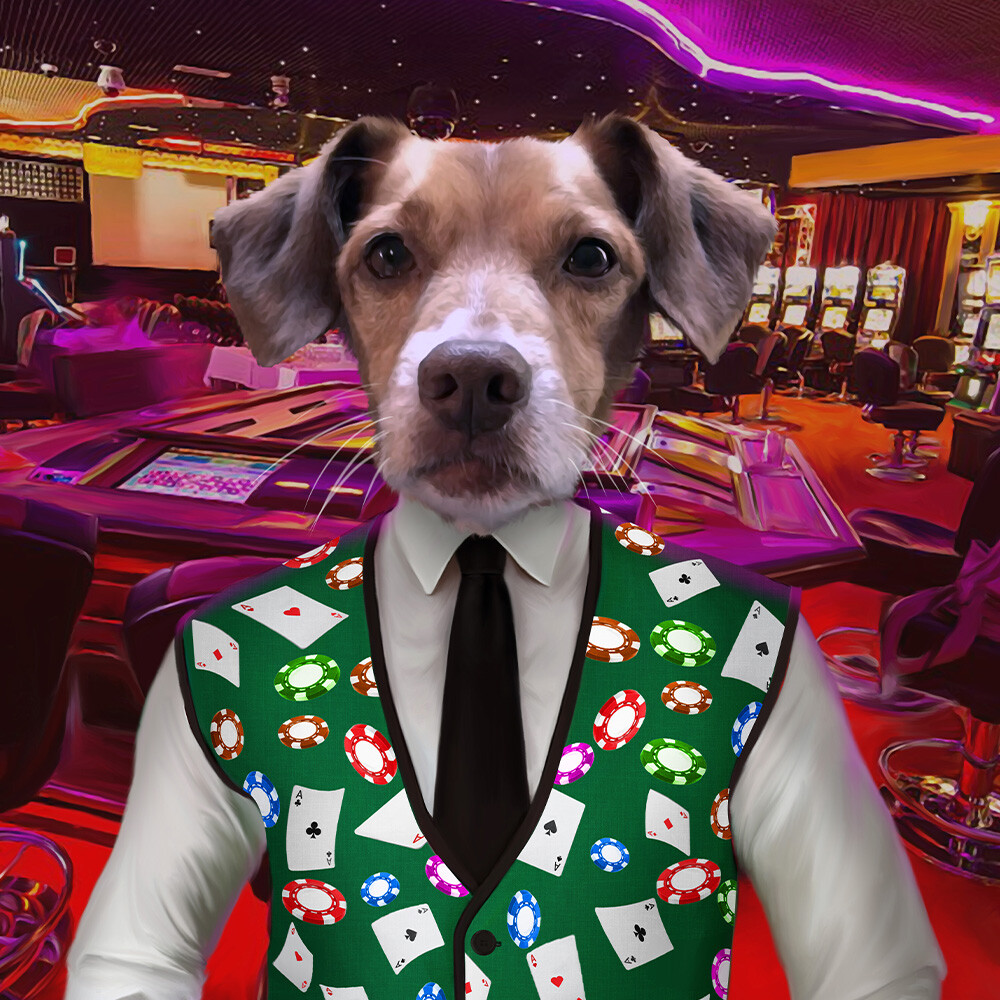 ArtStation - Casino Waiter - Portrait PSD Template