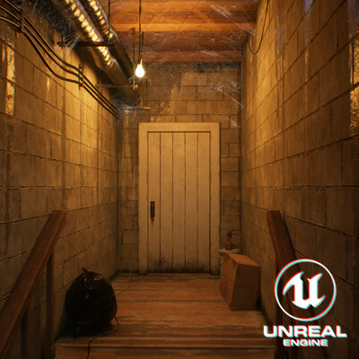 ArtStation - Basement Entrance UE5 Scene