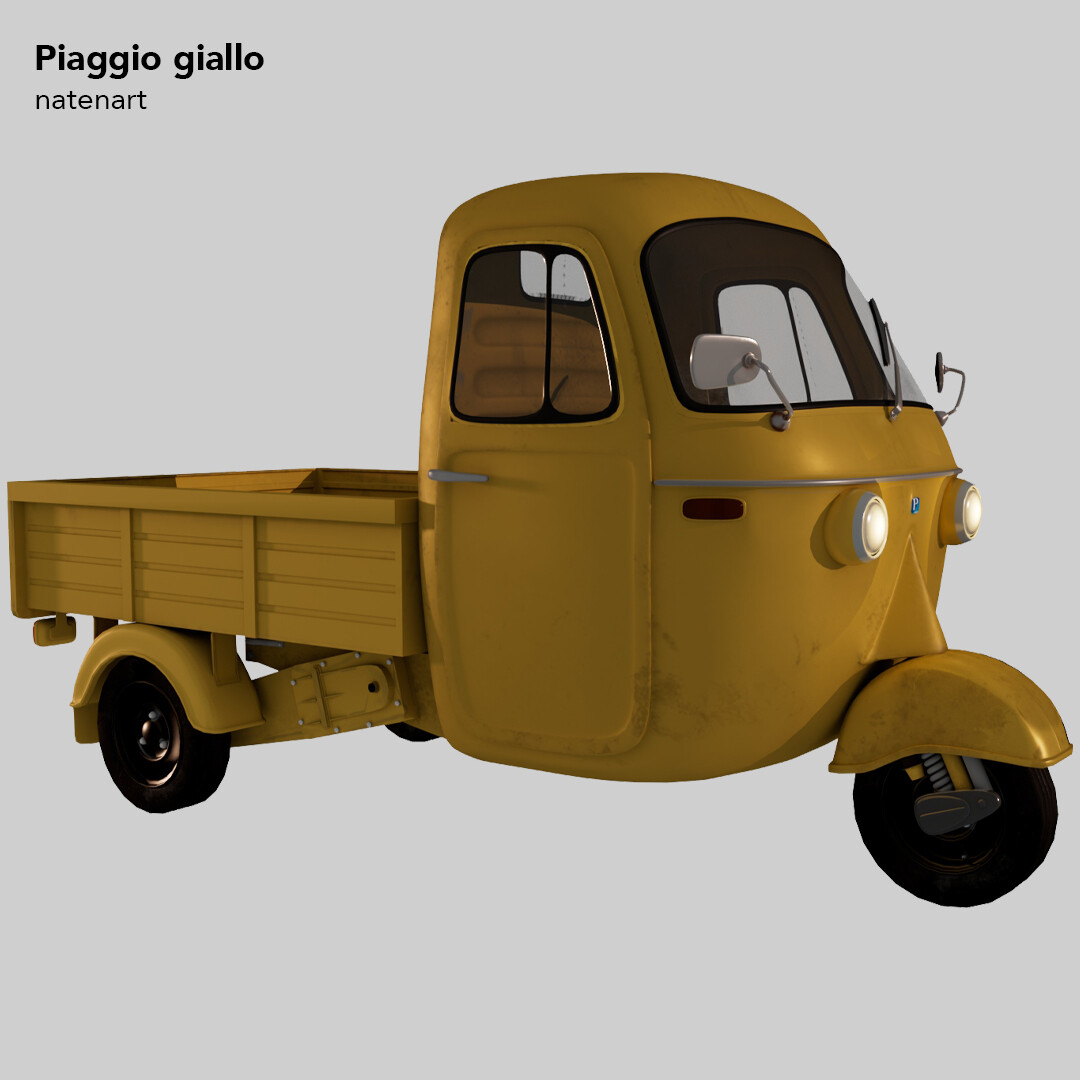 ArtStation - Piaggio giallo