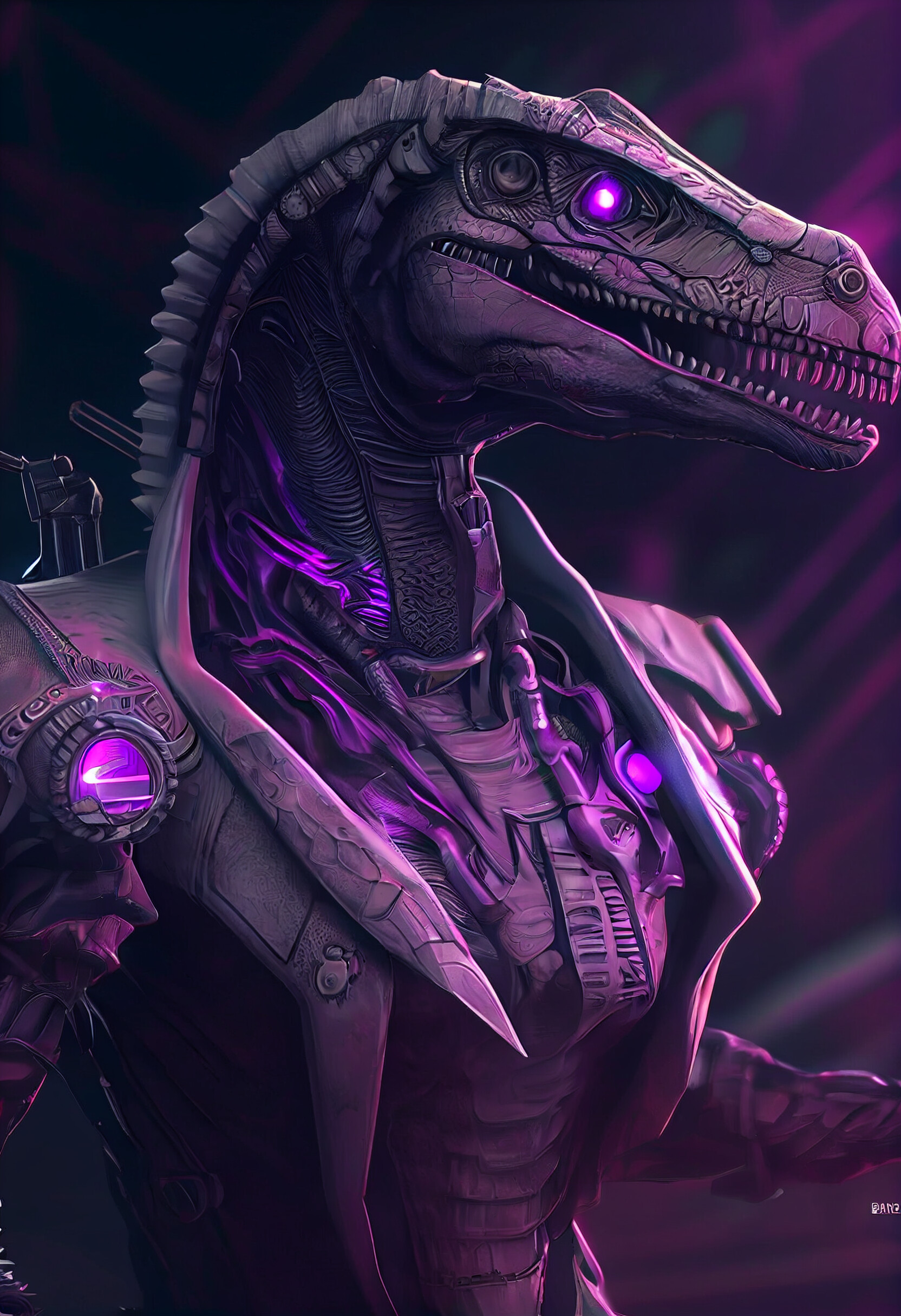 ArtStation - Cyberpunk Power Termi-Raptors, MJ